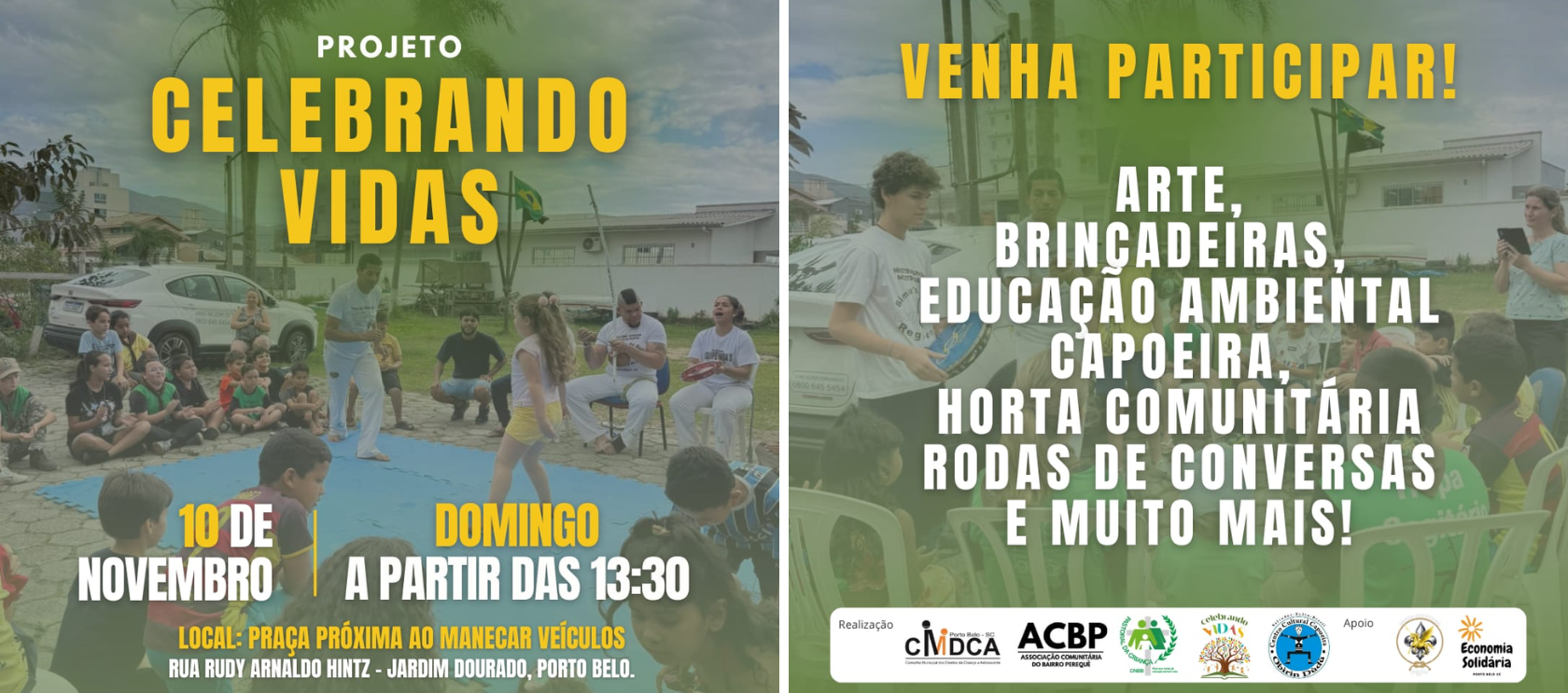 Domingo (10), tem “Celebrando Vidas” em Porto Belo | Lance Notícias